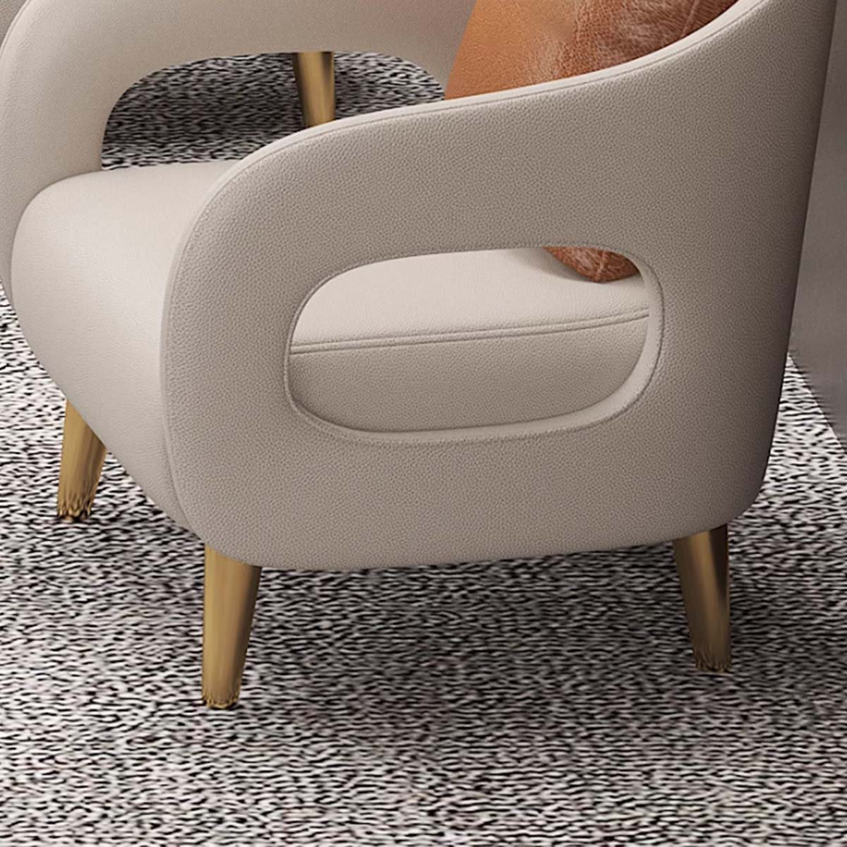 Everly Quinn 94.49” Orange on White Creative Sofa Set | Wayfair