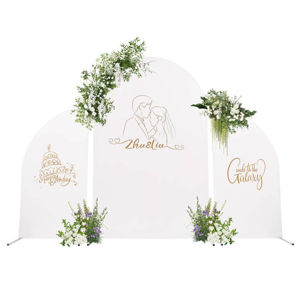 DENFER Wedding Background Decoration Stands with Cover | Wayfair