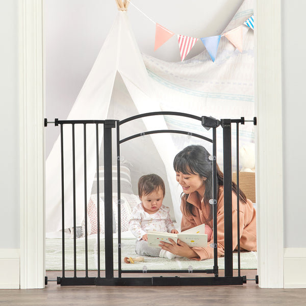 Regalo In Sight Walk-Through Safety Gate - Black - Wayfair Canada