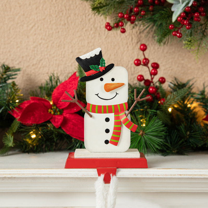 The Holiday Aisle® Christmas Snowman Stocking Holder & Reviews | Wayfair