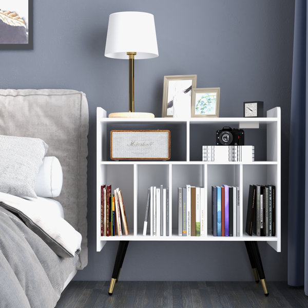 Mercer41 33" W Record Player Stand, Double Layer Record Desk Stand ...