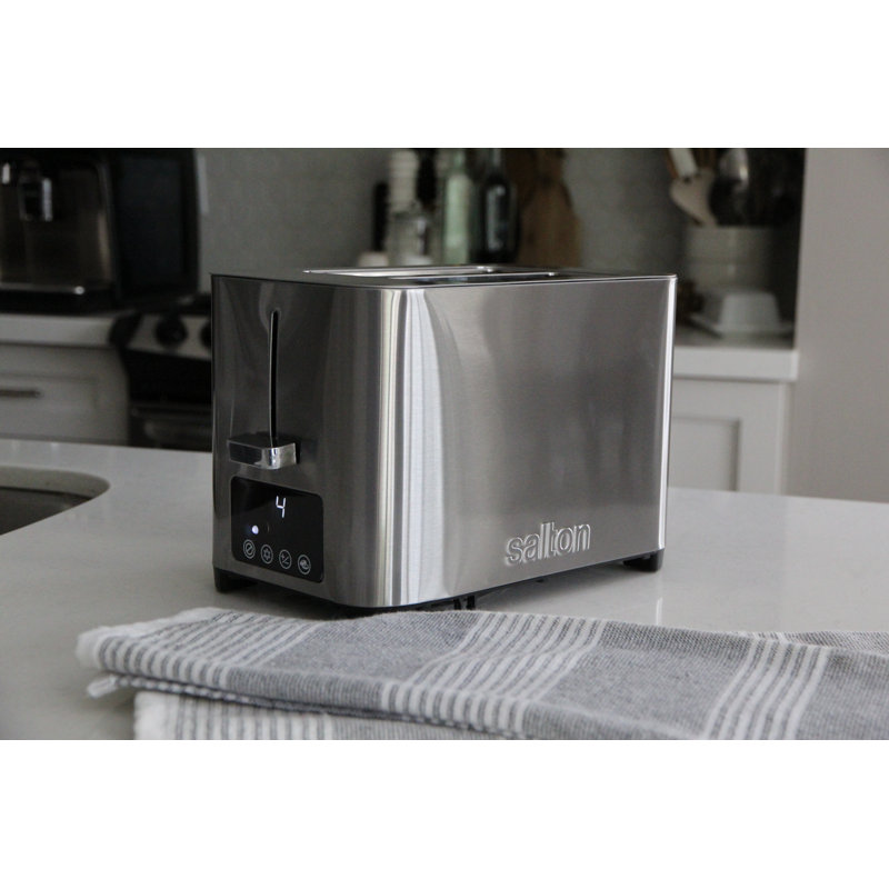 Salton 4 Slice Digital Stainless Steel Toaster & Reviews | Wayfair