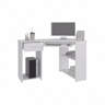 Latitude Run® Corner Desk, White Space-Saving L-Shaped Design with Two ...