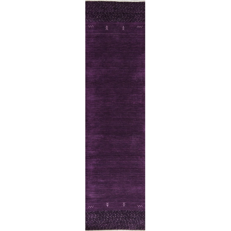 Bokara Rug Co., Inc. Hand-Knotted High-Quality Lilac Runner | Wayfair