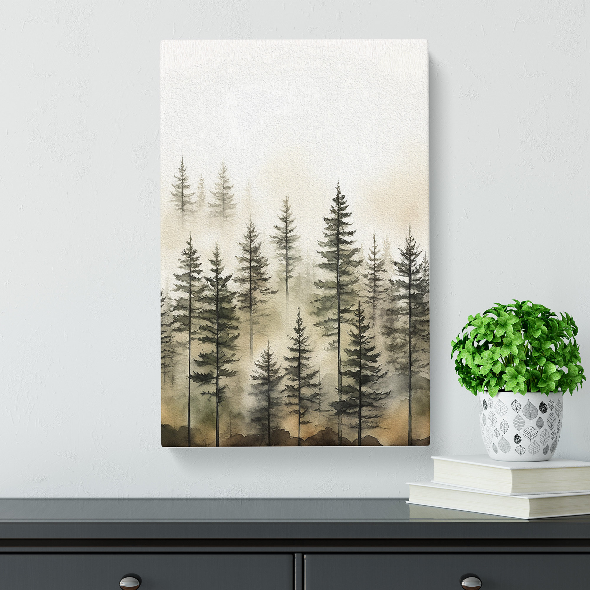 Alpen Home Pine Tree Line - Print | Wayfair.co.uk
