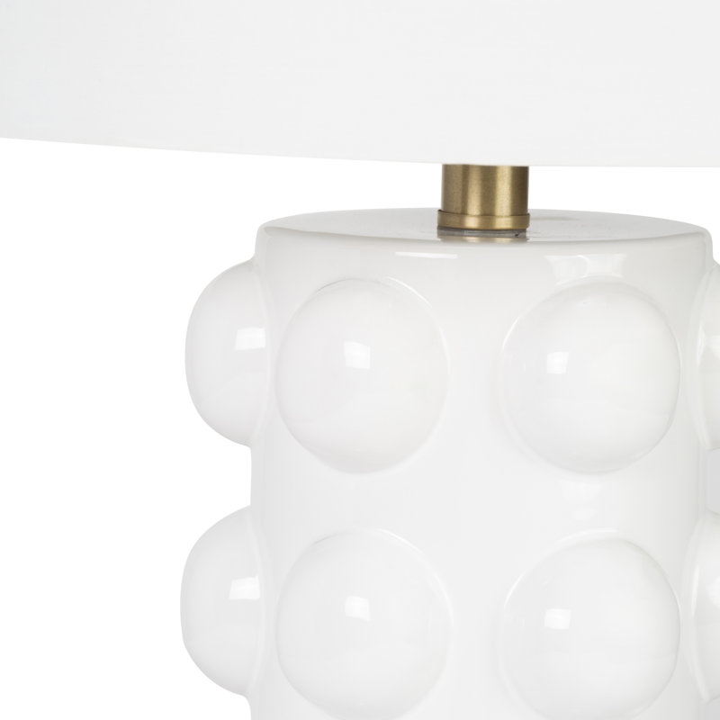 Langley Street® Neutral Textured Ceramic 22" Bubble Table Lamp ...