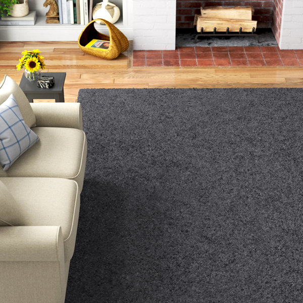 Andover Mills™ Athens Performance Gray Shag Rug & Reviews | Wayfair
