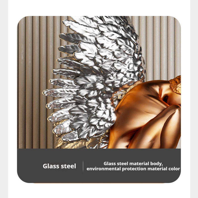 STONE DRAGON TILE ARTS LLC Modern Creative Face Covering Angel Art ...