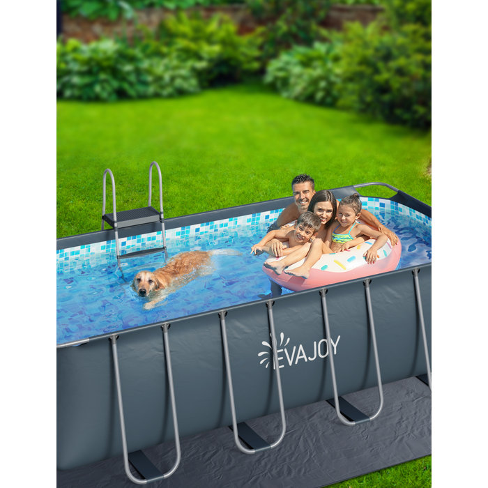 Evajoy 7 ft x 4 ft x 14 ft Frame Set Pool | Wayfair