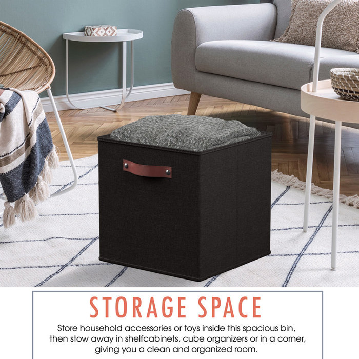 Ebern Designs Fabric Storage Bin Set & Reviews | Wayfair