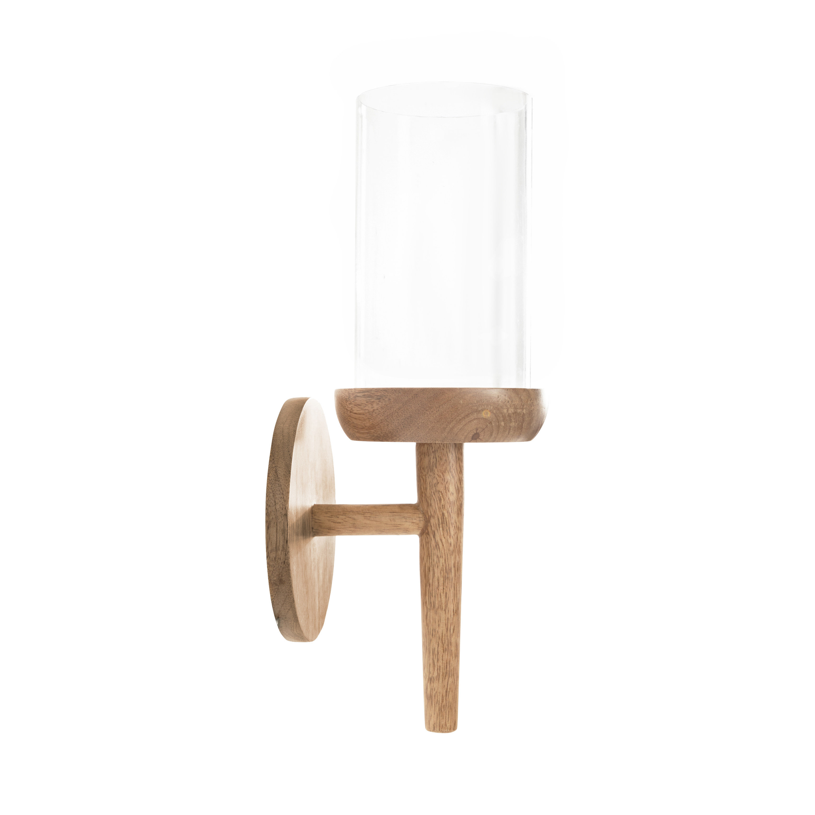Loon Peak® Shae 13" Modern Wood Wall Sconce | Wayfair