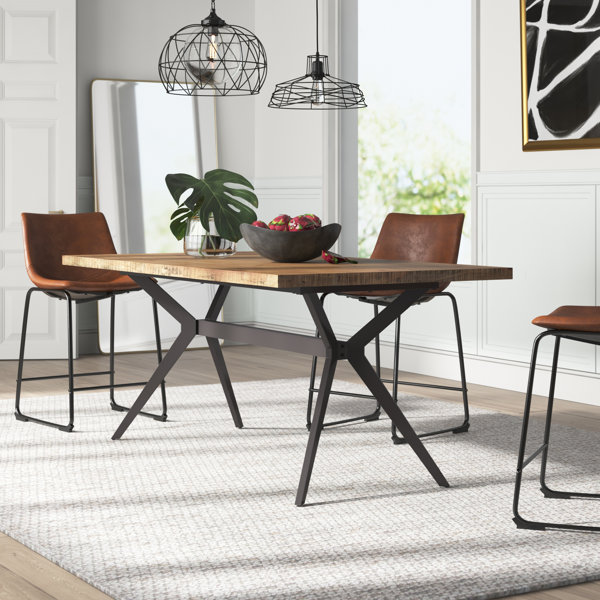Mercury Row® Etna Pine Solid Wood Dining Table & Reviews | Wayfair