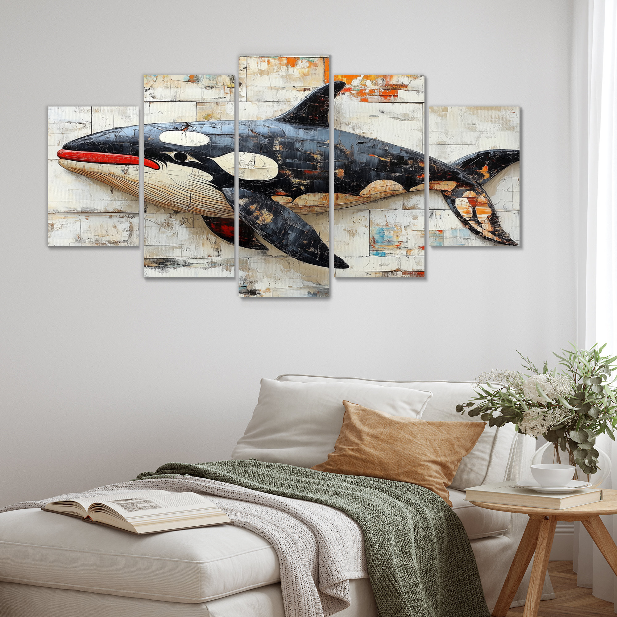 Beachcrest Home Black Killer Whale Inuit - Native American Art Totem ...
