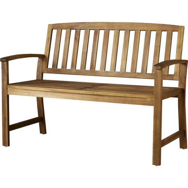 Highland Dunes Royce Wooden Garden Bench & Reviews | Wayfair