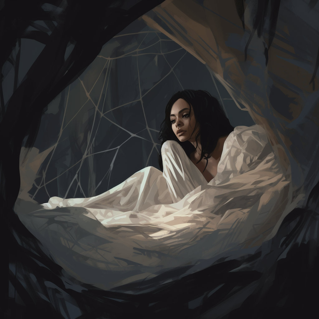 Lark Manor™ Spider princess - 32"x32" art on canvas | Wayfair