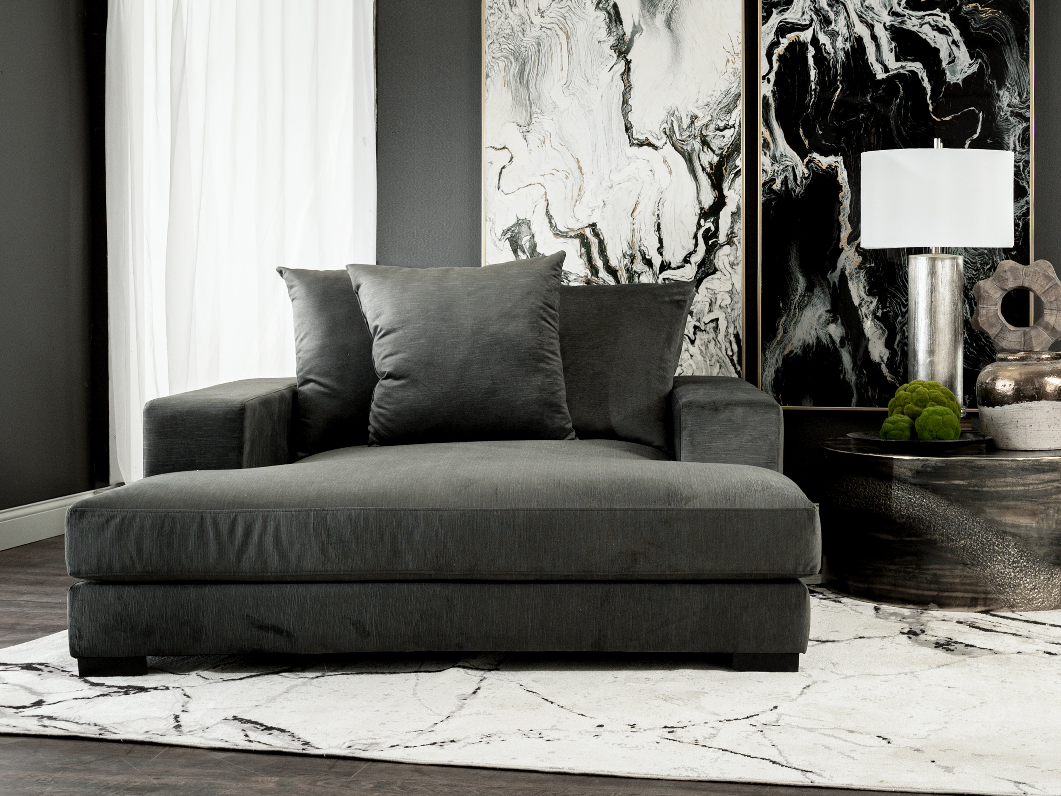 Home by Sean & Catherine Lowe ST James 63" W Polyester Chair and a Half ...