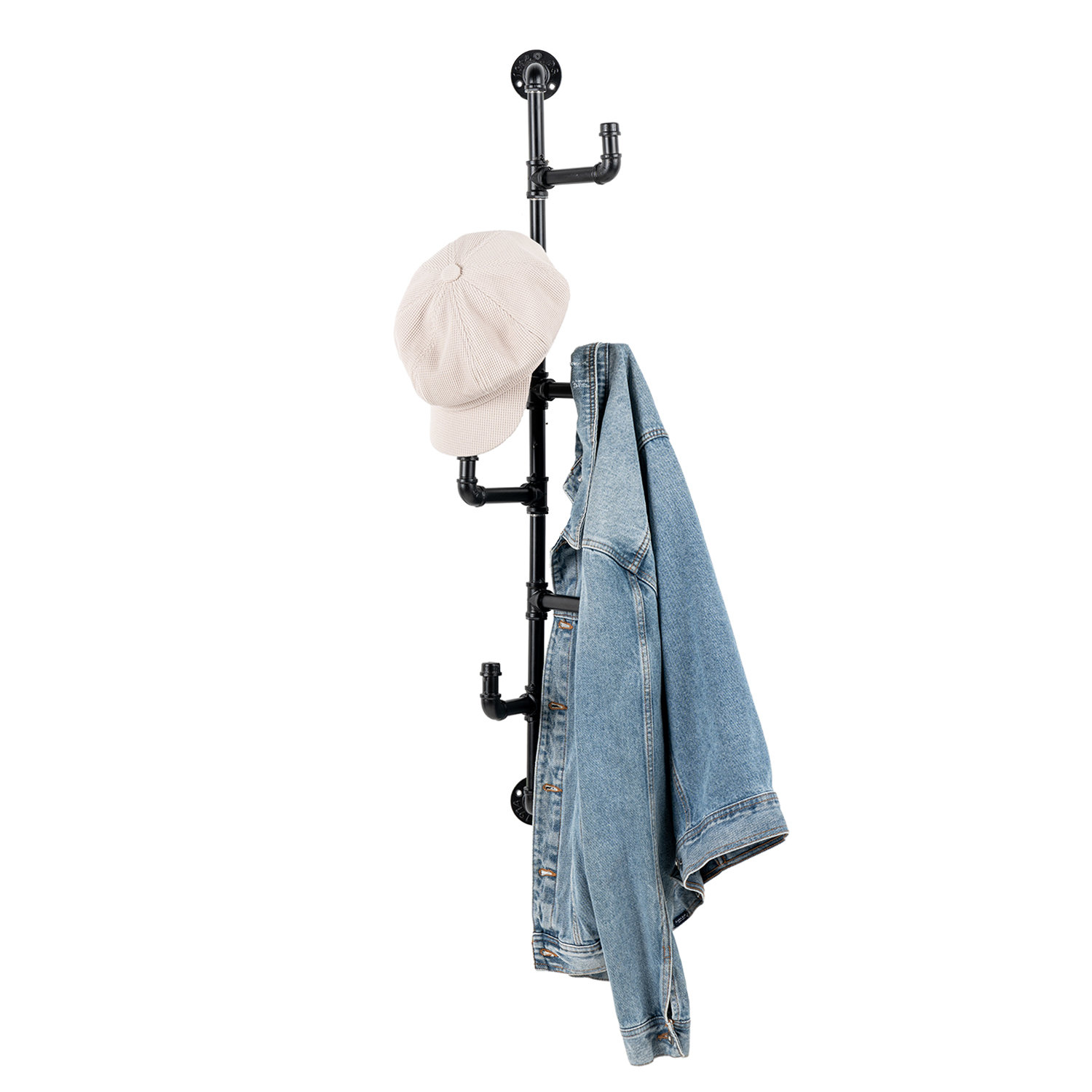 Williston Forge Wall Coat Hat Tree Rack with 6 Adjustable Hooks | Wayfair