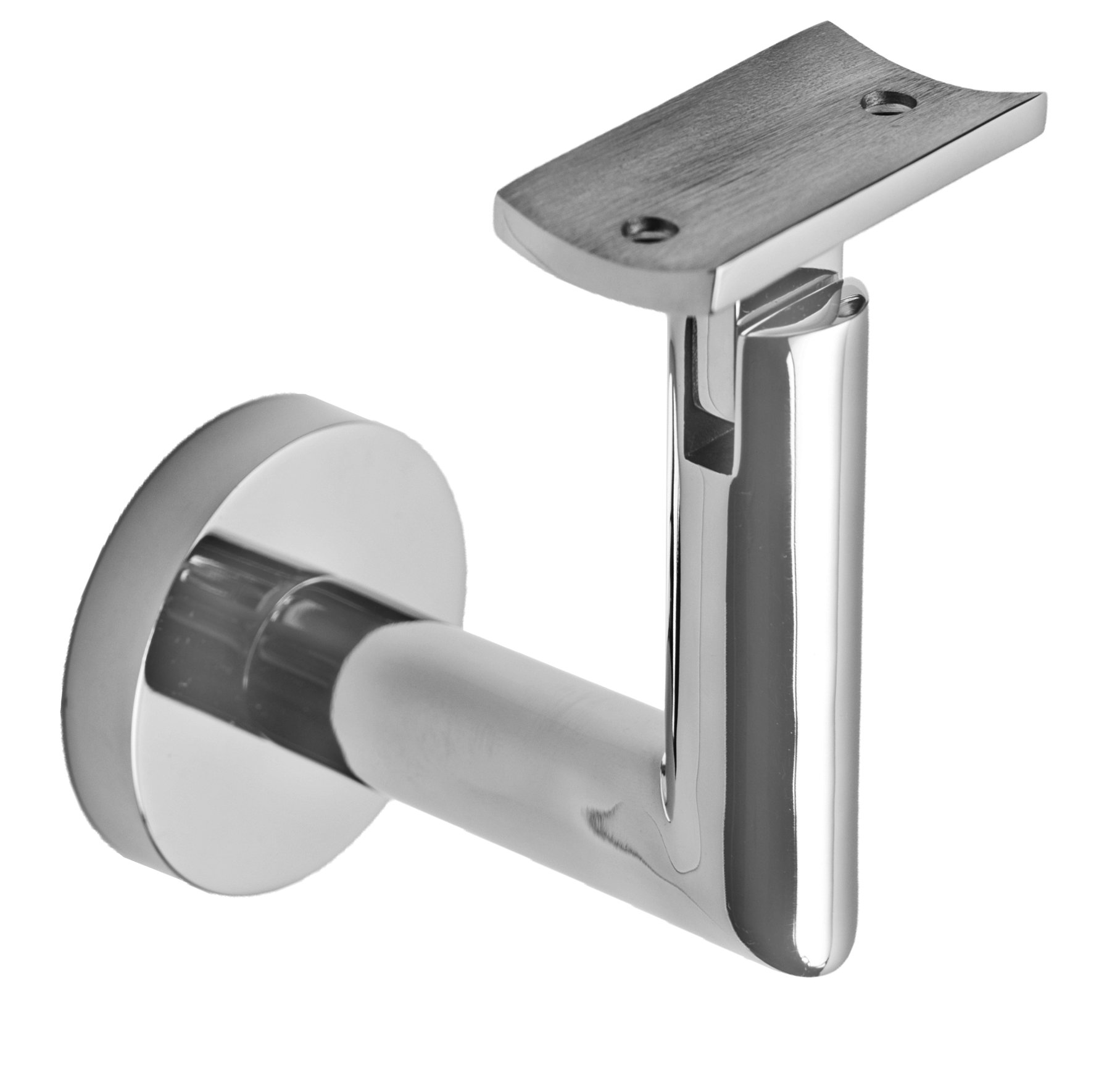 Linnea Glass Mount Handrail Bracket with Square Rose and Flat Plate ...