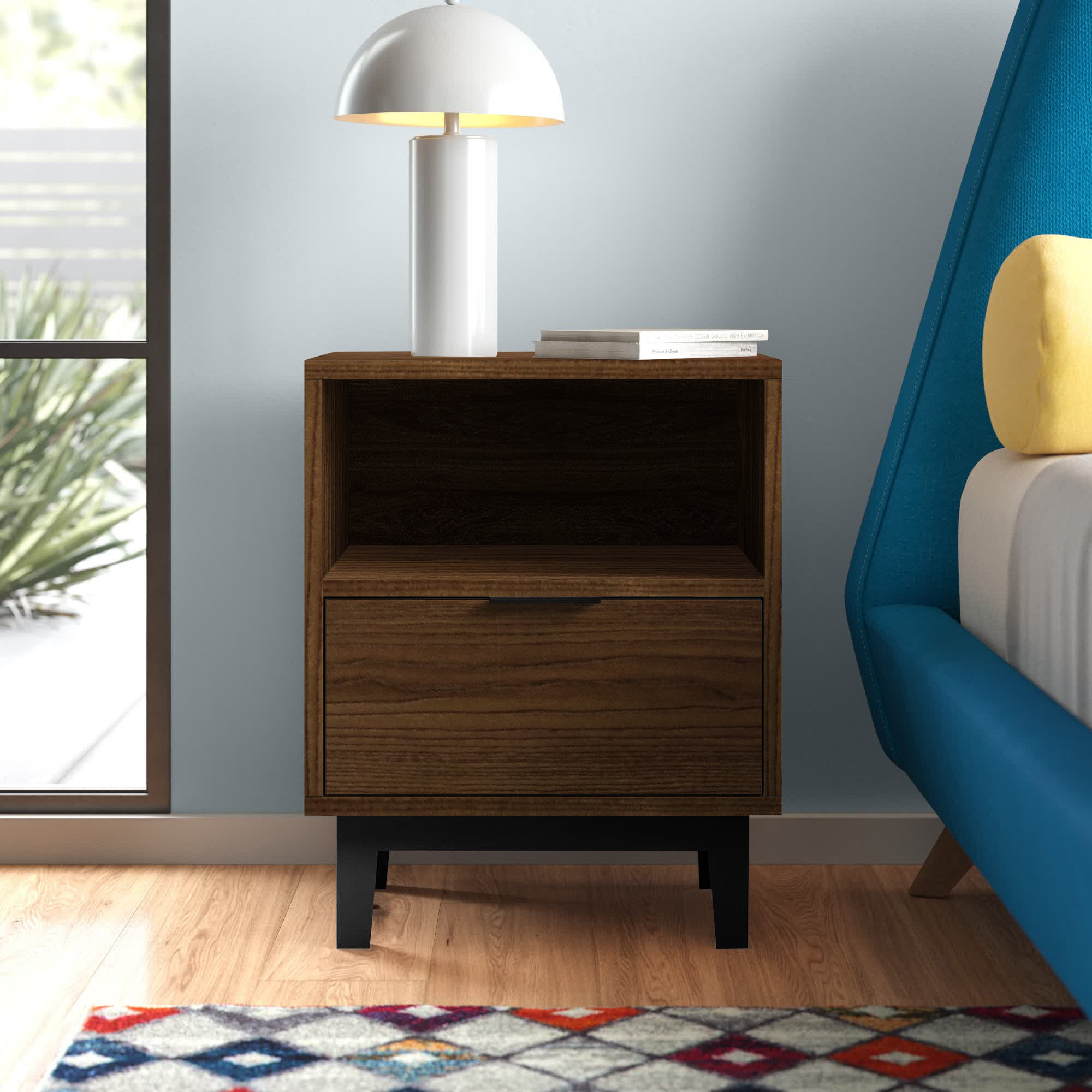 Wade Logan® Manistee Manufactured Wood Nightstand & Reviews | Wayfair