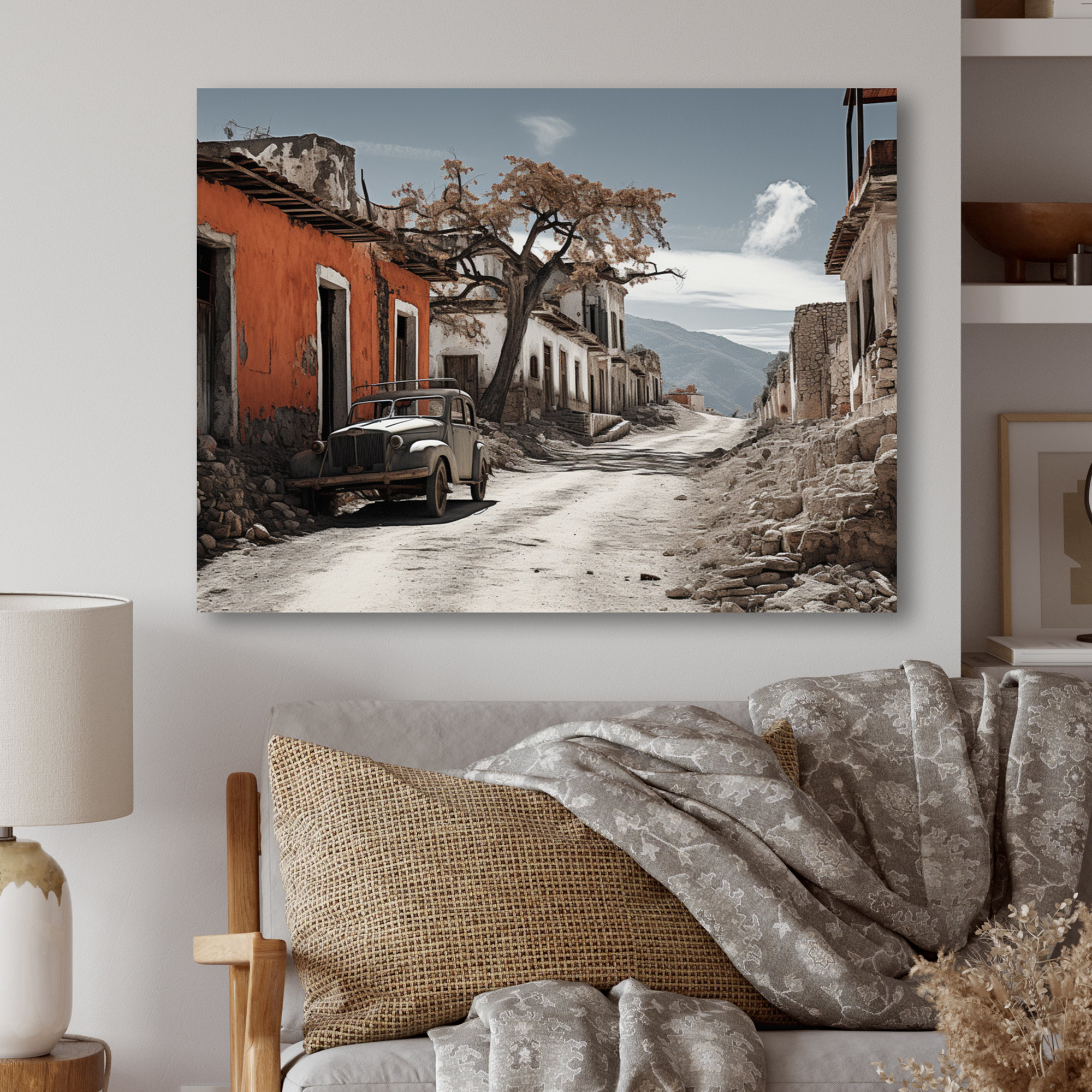 Winston Porter Dominican Rustic Village - Rustic Metal Wall Art Living ...