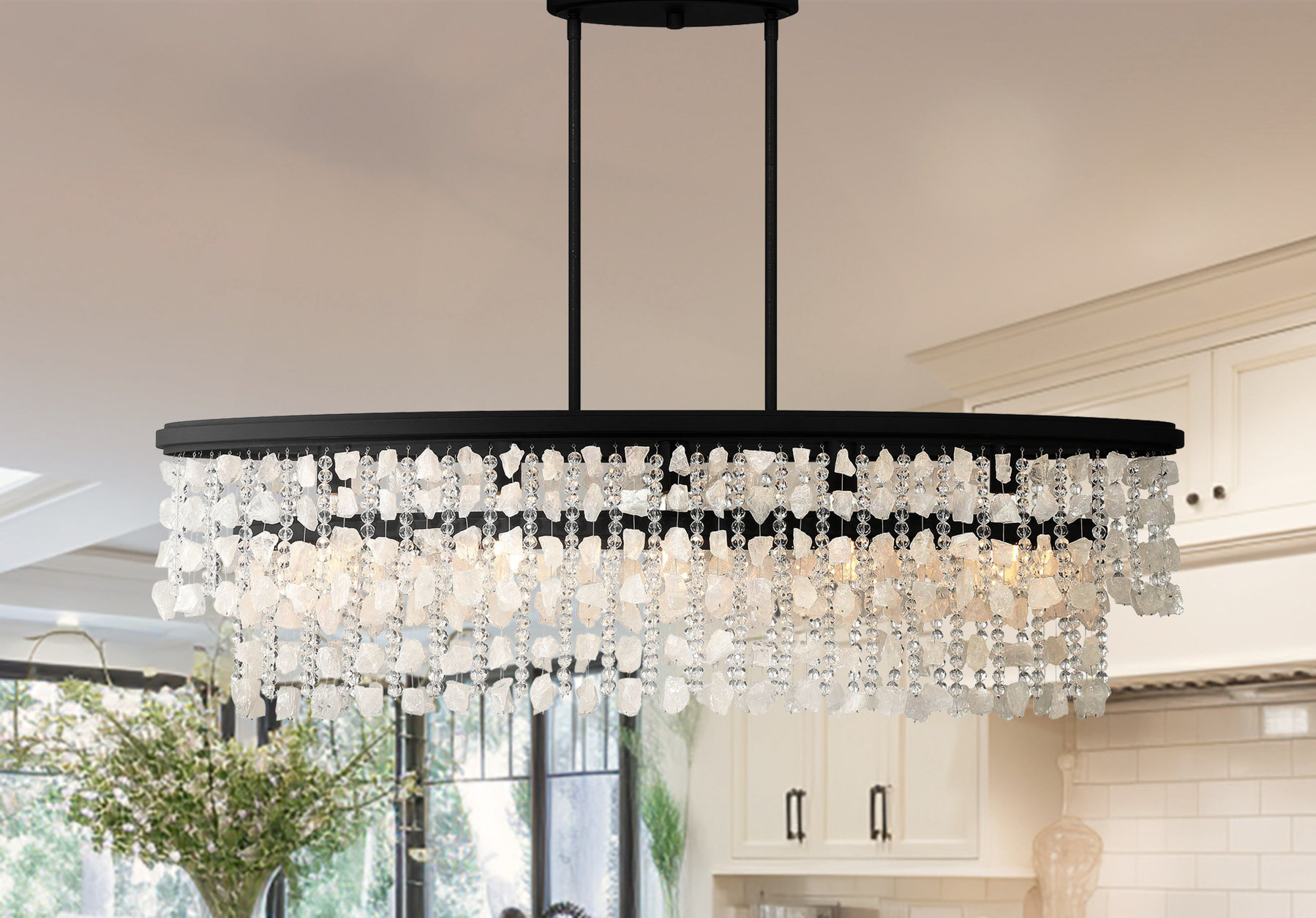 Minka Lavery Shimmering Elegance - 5 Light Island Light In Sand Coal Finish - Wayfair Canada