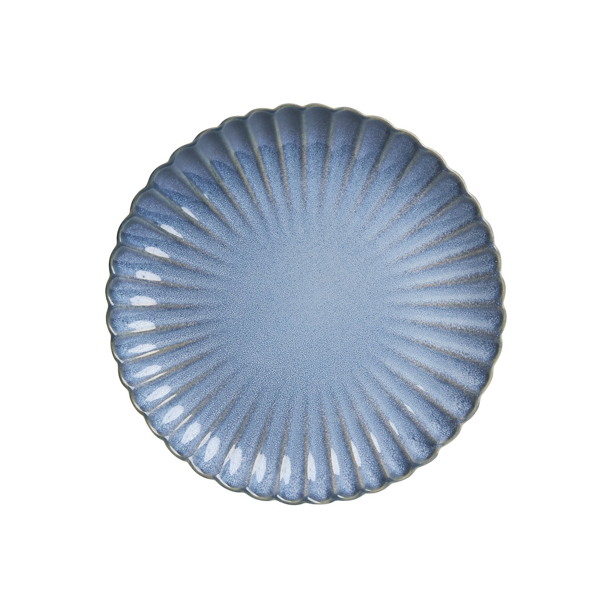 Sango Frill 12-Piece Casual Reactive Blue Dinnerware Set - Service For ...