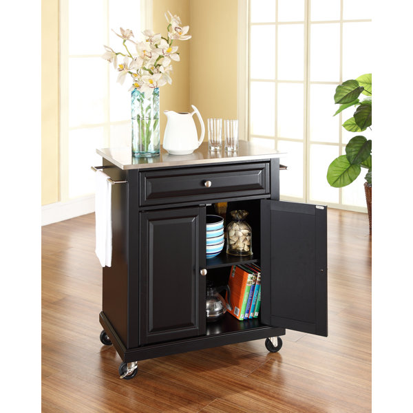 Three Posts™ Hedon Metal Kitchen Cart & Reviews | Wayfair
