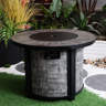 Bay Isle Home™ 50,000 Concrete Patio Fire Pit - Square, Propane, Lava ...