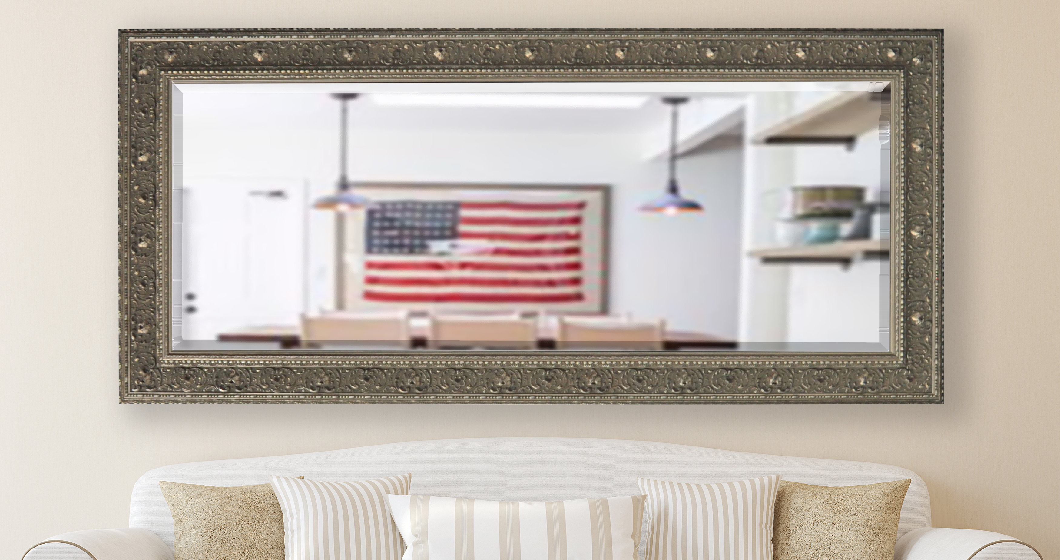 Astoria Grand Floor Traditional Venetian Accent Mirror | Wayfair