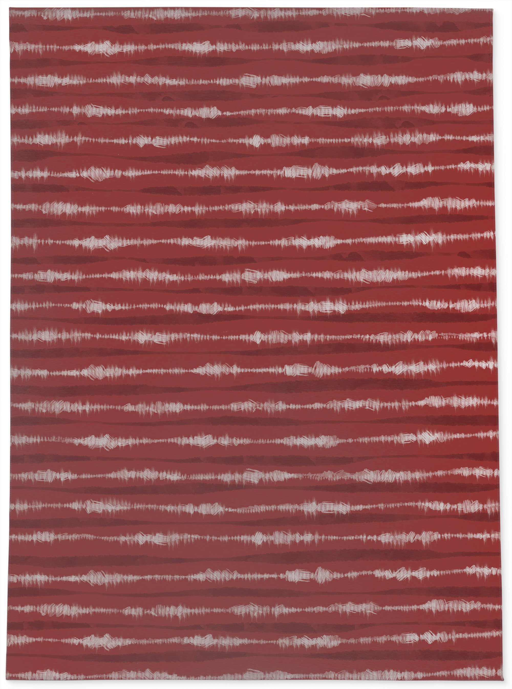 KAVKA DESIGNS TIE-DYE STRIPE RED Area Rug | Wayfair