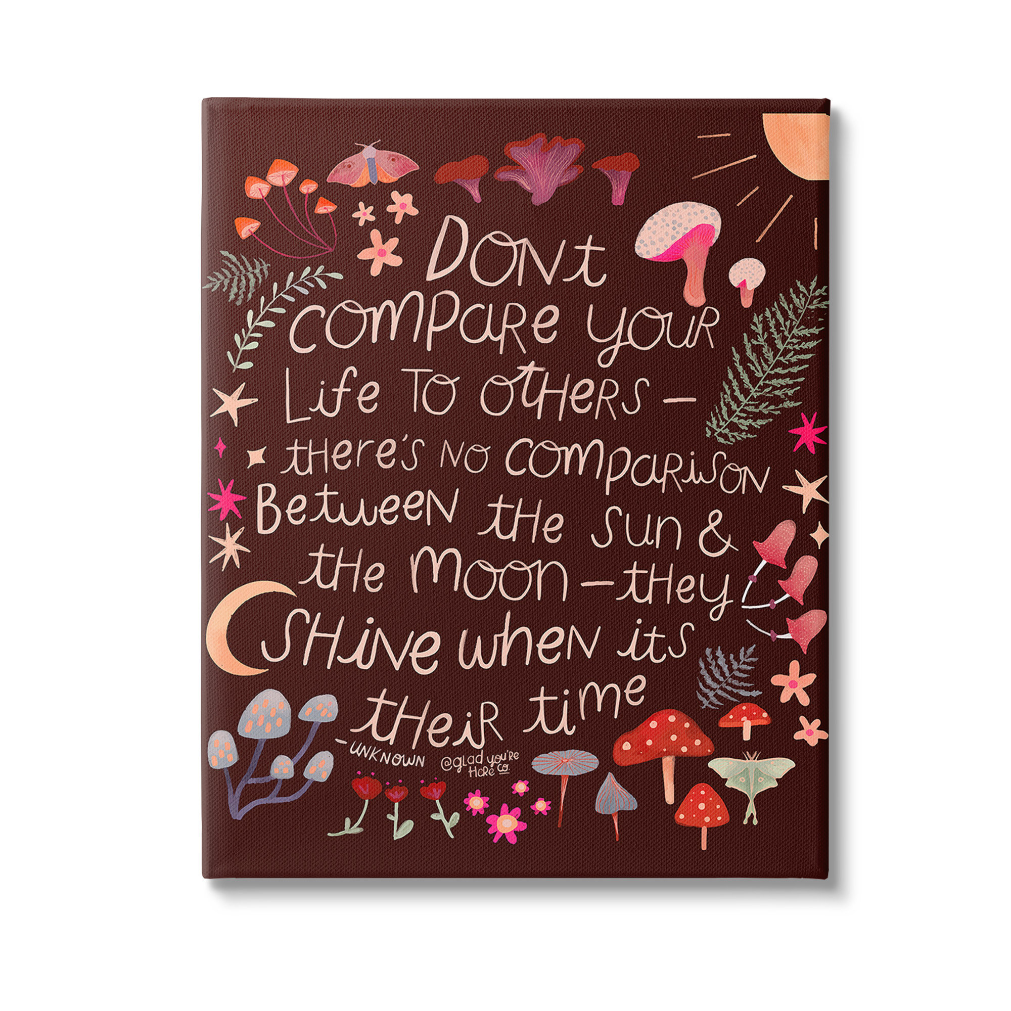 August Grove® Inspirational Nature Quote Canvas Wall Art Design By Glad ...