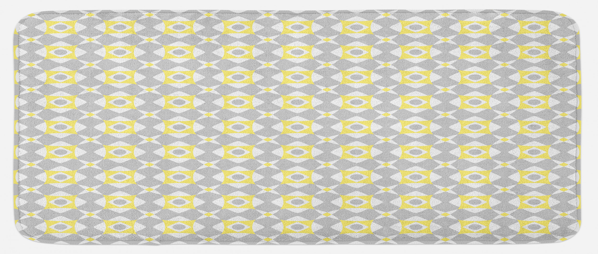 East Urban Home Tile Inspired Squares Rounds In Triangles Image Pale ...