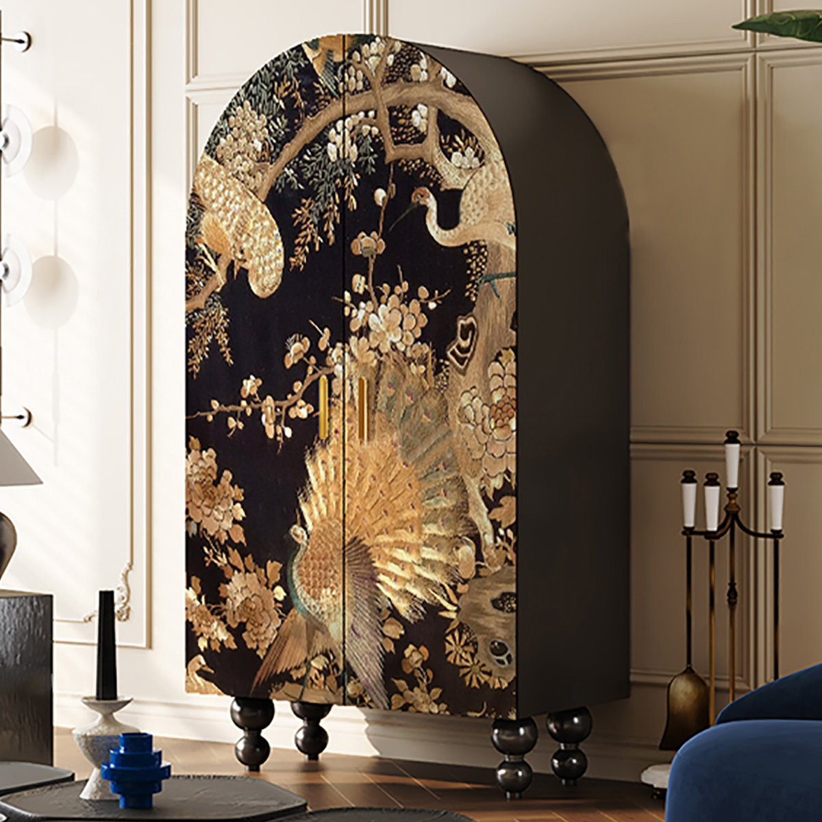 Liu's ink furniture French bedroom wardrobe decorative cabinet | Wayfair