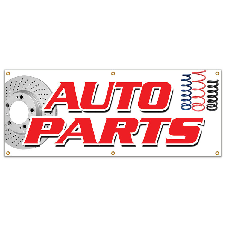 SignMission Auto Parts Banner Sign | Wayfair