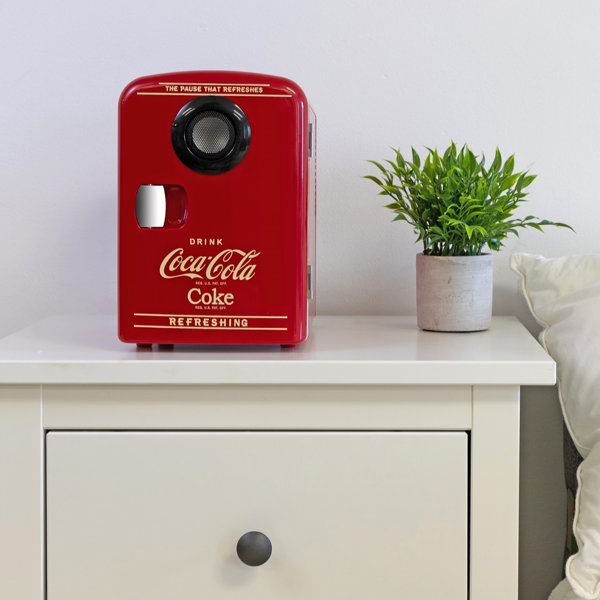 Coca-Cola Coca Cola 4.2 Qt. Countertop Mini Fridge with Bluetooth ...