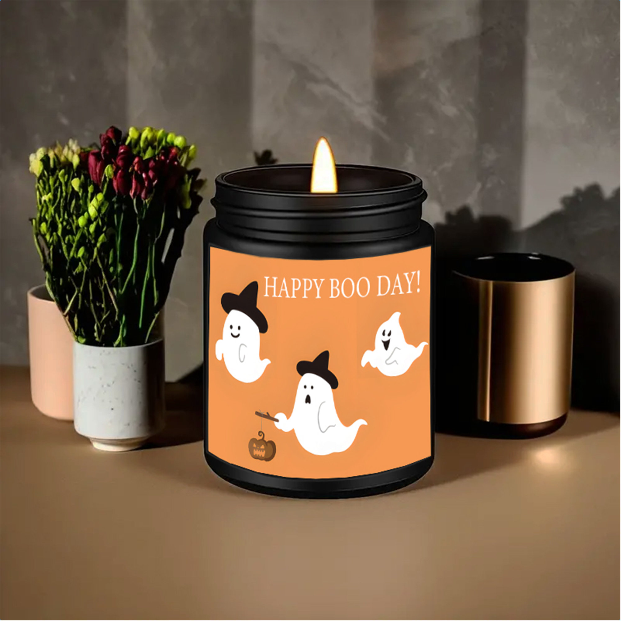 The Holiday Aisle® Halloween Candles,Perfect Boo Themed Gifts, for Man ...
