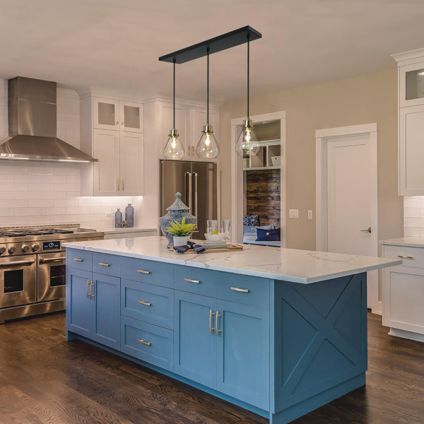 Breakwater Bay Temesoal 3 - Light Kitchen Island Linear Pendant With ...