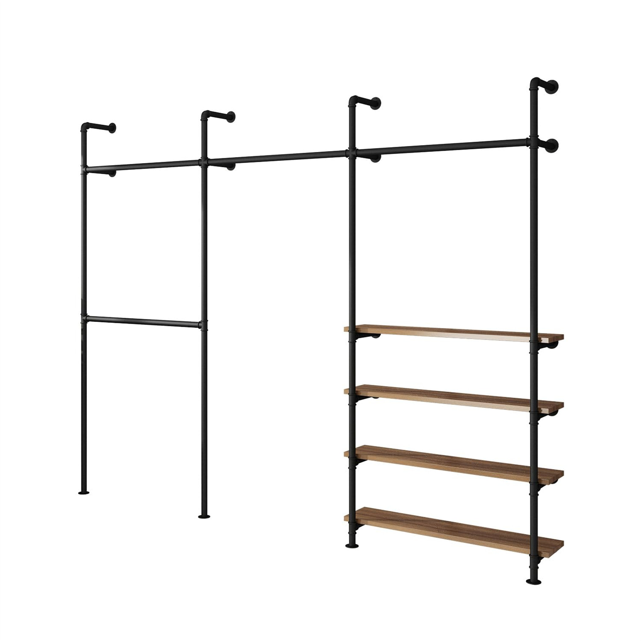 transparent.0 Wall Mounted Clothes Rack | Wayfair