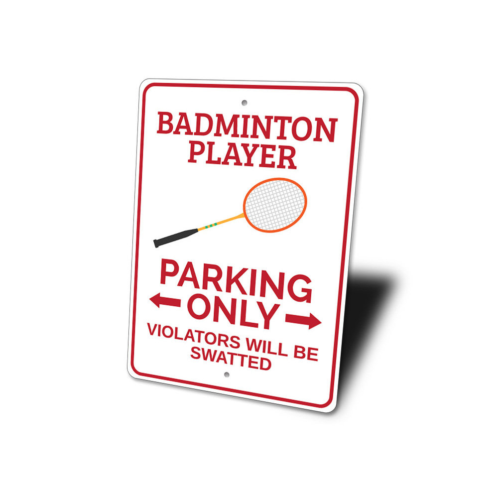 Lizton Sign Shop, Inc Badminton Player Parking Aluminum Sign | Wayfair