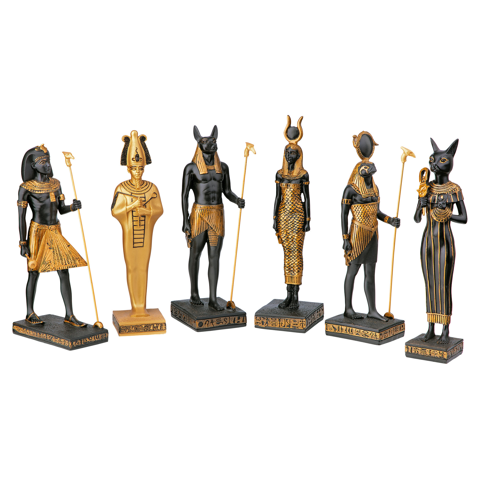 Design Toscano Gods of Ancient Egypt 6 Piece Figurine Set | Wayfair