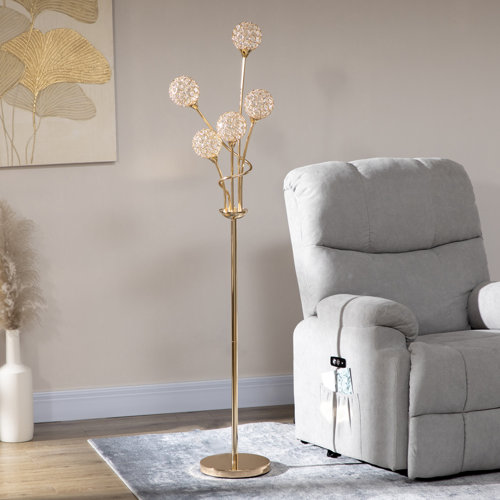 Gold Floor Lamps You'll Love | Wayfair.co.uk