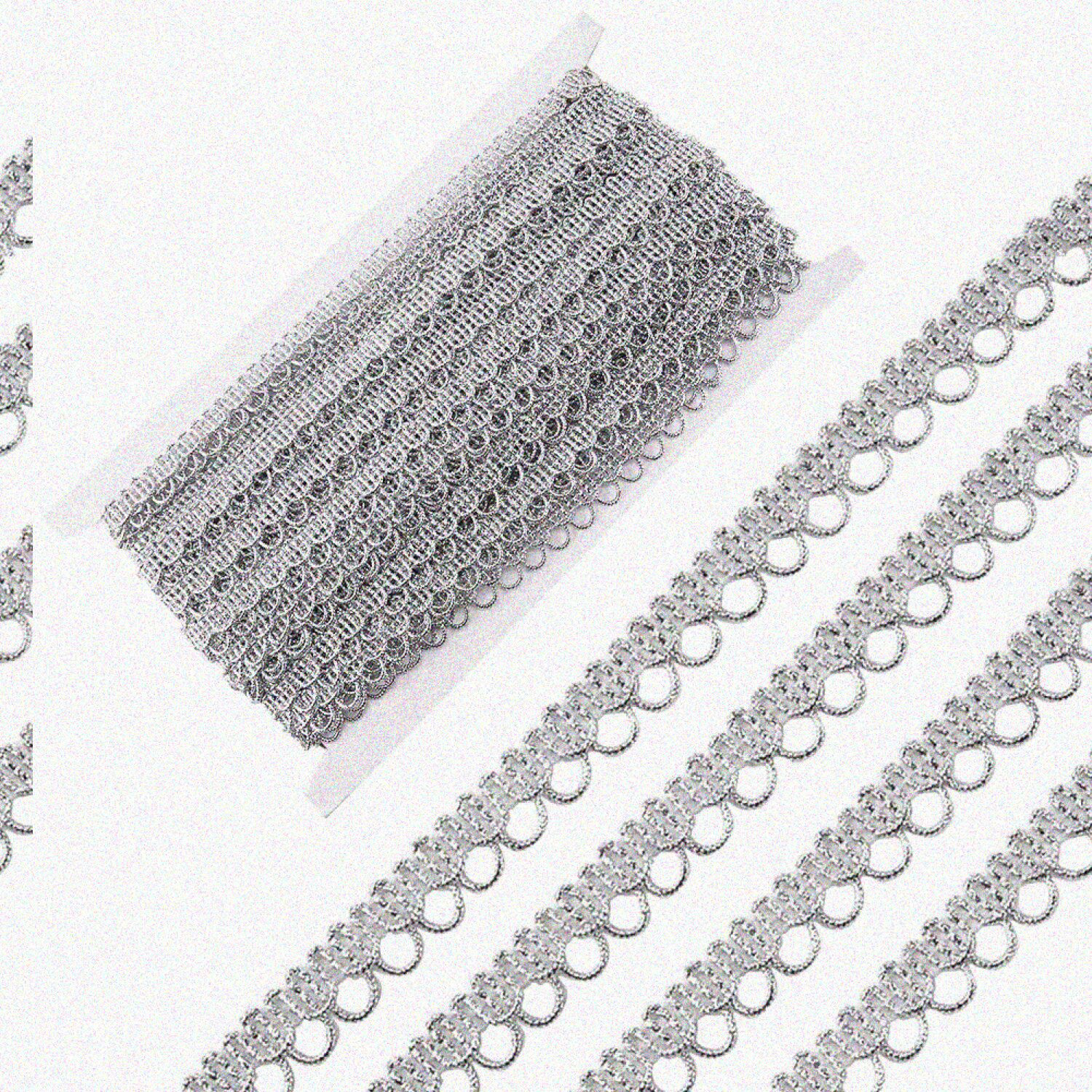 Pacific Funds 20 Yards Silver Gimp Braid Trim 0.39 Inch | Wayfair