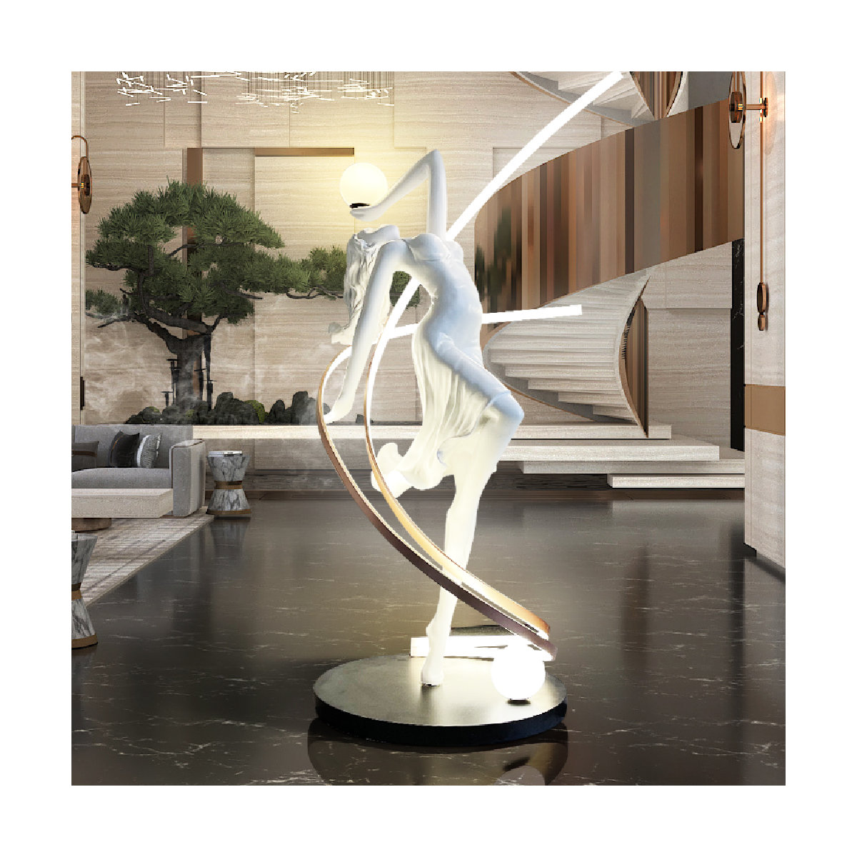 BLONSKI Anfisa Luxury 71" Novelty Floor Lamp | Wayfair