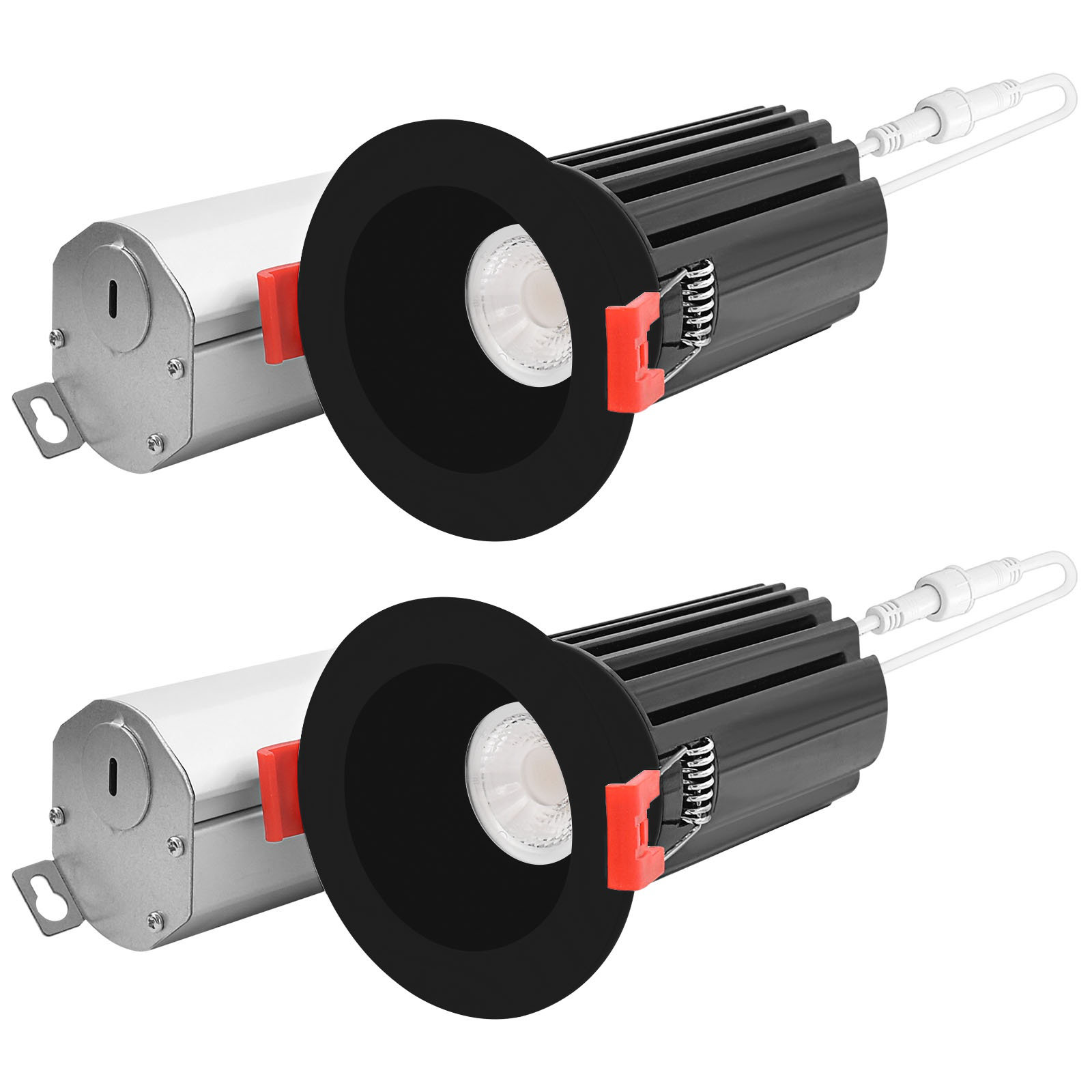 Luxrite 2'' Dimmable Air-Tight IC Rated LED Canless Recessed Lighting ...