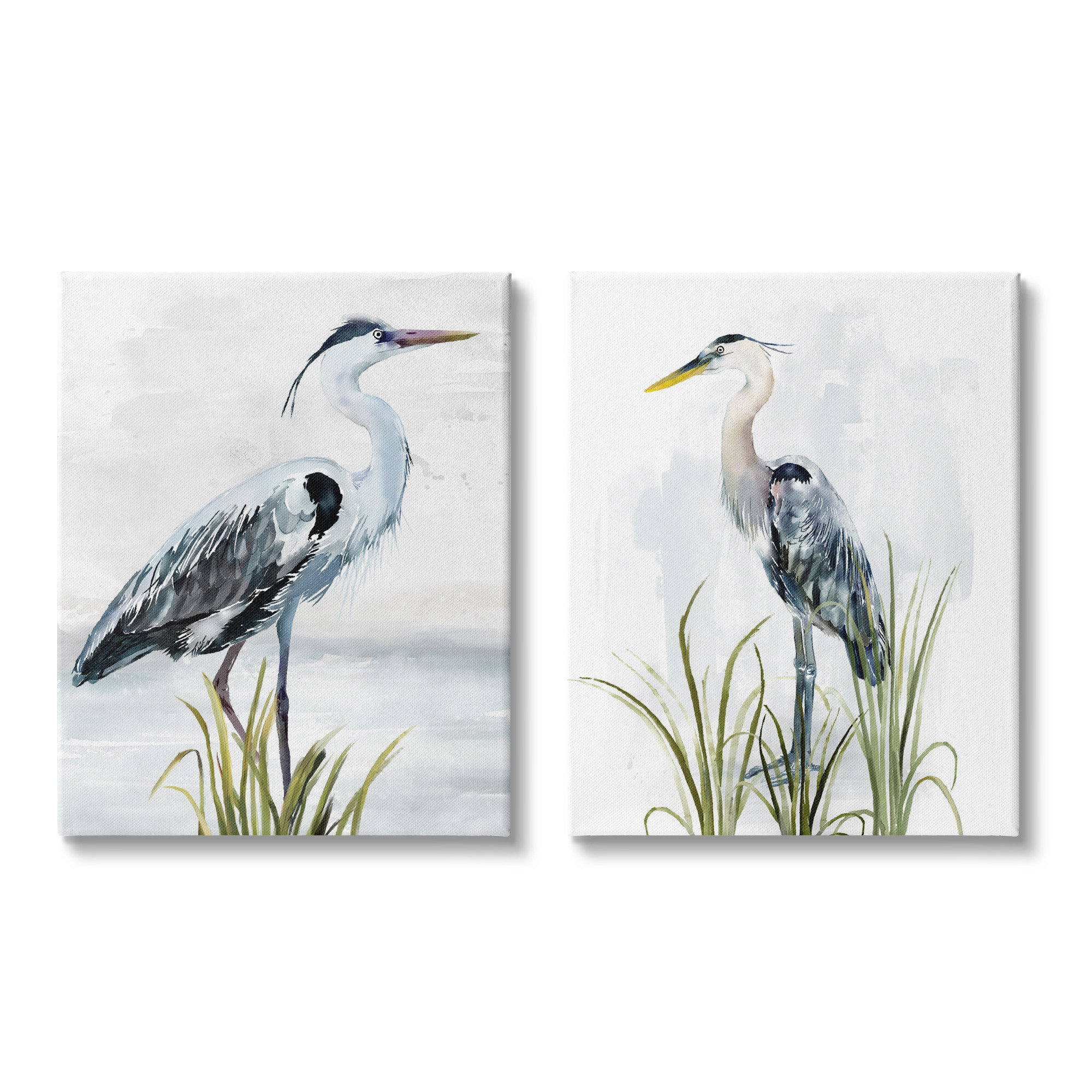Winston Porter Soft Nautical Egrets 2 Pieces by Carson Lyons | Wayfair