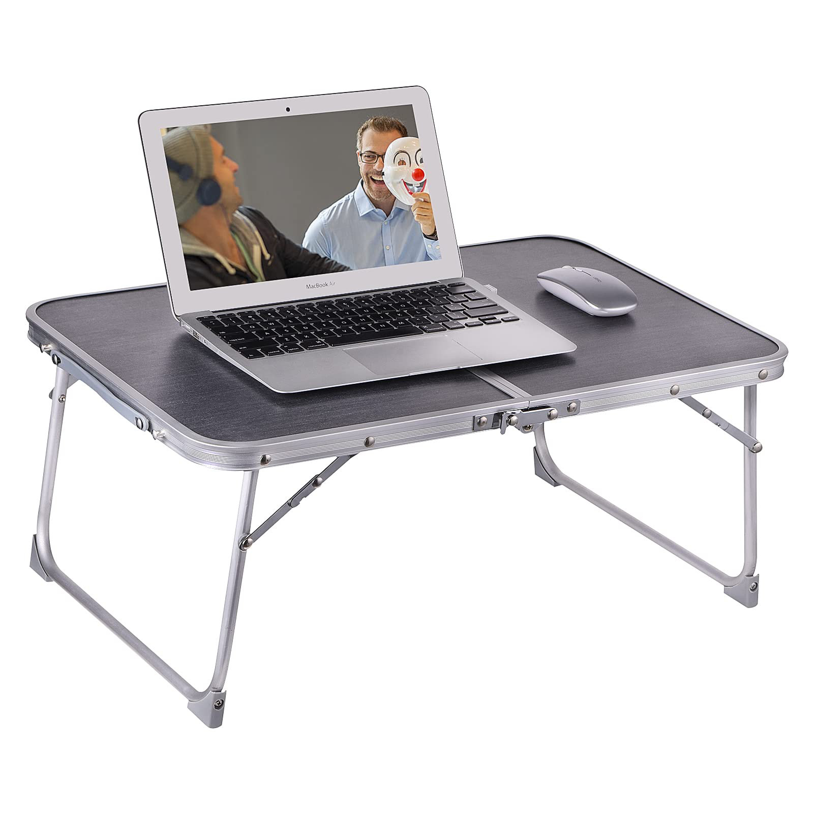 Ebern Designs Foldable Laptop And Bed Table With Storage, Portable Mini ...