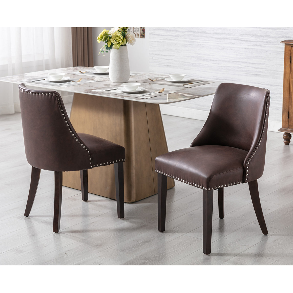 Red Barrel Studio® Faraja Solid Back Side Chair & Reviews | Wayfair