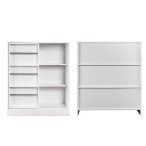 Latitude Run® Modern White Bookcase | Wayfair