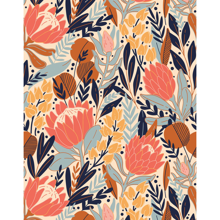 Rosalind Wheeler Terron 7m x 75cm Wallpaper Roll | Wayfair.ie
