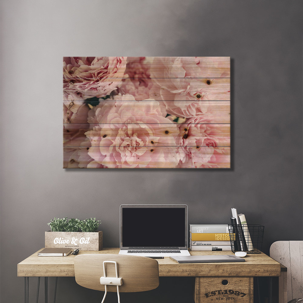 Rosdorf Park Pink Peonies Top by Chelsea Victoria - Unframed Graphic ...